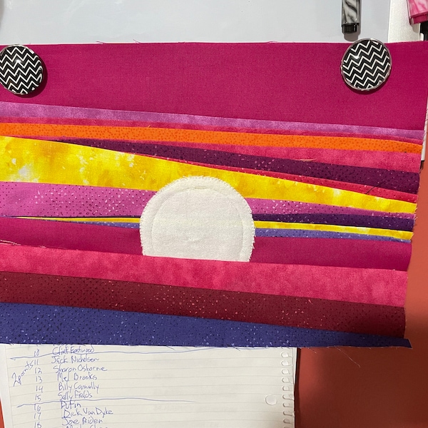 Sorbet Sunset Quilt Pattern, Sunset Foundation Paper Piecing Quilt ...