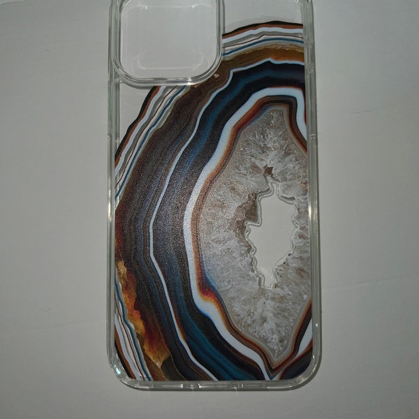 Agate Slice Geode Phone Case for iPhone 17 Air 16e 15 Pro 14 13 Mini 7 ...