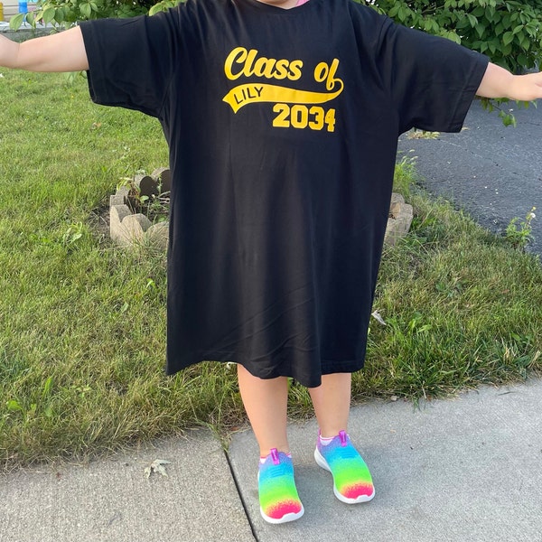 Graduation Class of Personalized T-shirt, Class of 2034, Graduation T ...
