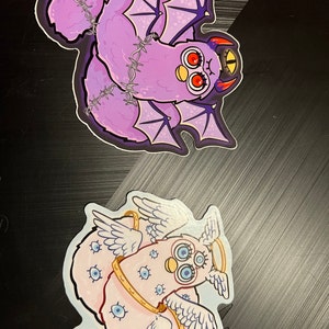 Biblically Accurate Angel Furby Glossy Waterproof Sticker Laptop Water ...