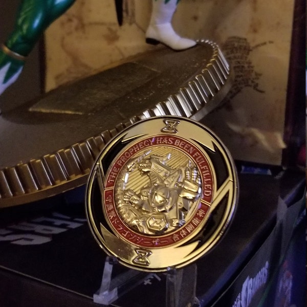 Mighty Morphin Power Rangers Challenge Coin Gift Green Ranger Thunder ...