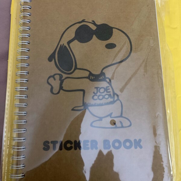 Reusable Sticker Book - Retro Design Kraft Paper Cover Spiral Bound - Etsy