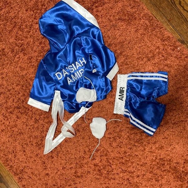 Personalized Boxing Set Robe, Shorts, Wearable Baby Gloves - Etsy