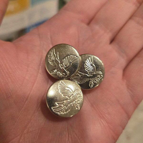 17mm Metal Jean Buttons (10 Sets), No Sew, Jean Tacks, Rivet Buttons ...