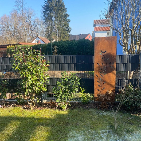 Noble Rust Garden Privacy Screen, Wall, Rust, Privacy Screen Metal ...