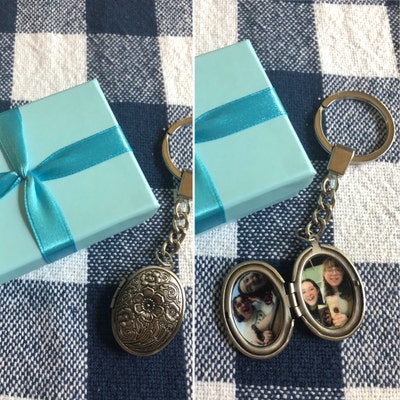 Personalized Locket Keychain,locket Keychain With Photo,locket Keychain ...