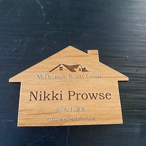 Custom House Shaped Name Tag - Etsy