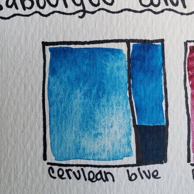 Handmade Watercolor Cerulean Blue Blue Watercolor for Painting ...