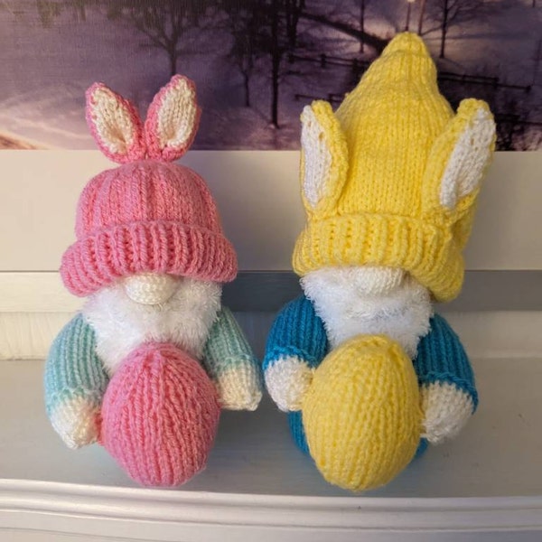 PDF Knitting Pattern Easter Bunny Gonk Gnome Toy Ornament Chocolate ...