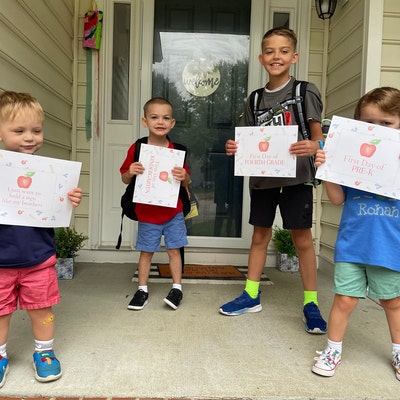 Watercolor First Day of School Sign Watercolor 1st Day of School Sign ...