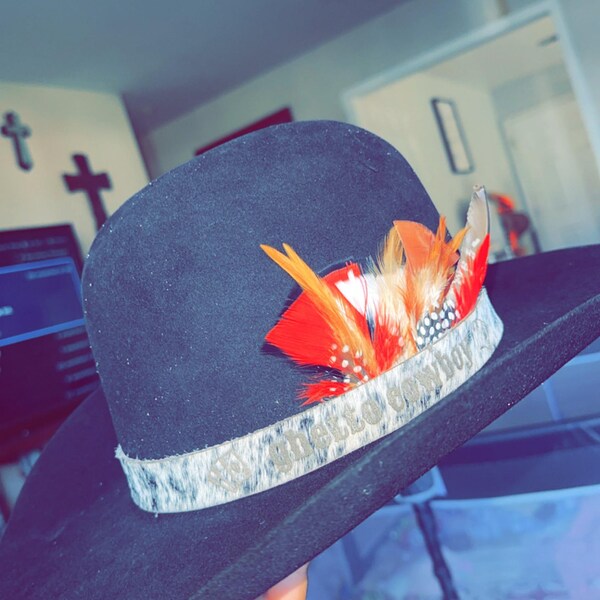 Hand Tooled Leather Hair Clip Western Claw Clip Western Hair ...