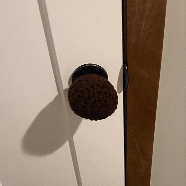 Padded Door Knob Cover Wall Protector Modern Design Crocheted Home ...