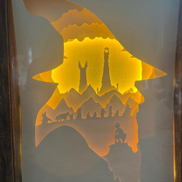 Desert DIY Light Box Templates (PDF for Printing + SVG for Cutting ...