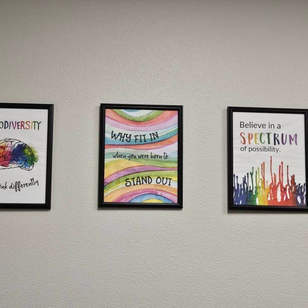 Bundle of 3 Autism Awareness Posters | JPEG Digital Downloads | Autism ...