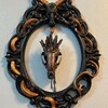 Handmade Ornate Oval Plaster Snake Serpent Frame With Baphomet (goth ...