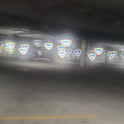 Glofx Heart Effect Diffraction Glasses Black True-flex Plastic Frame ...