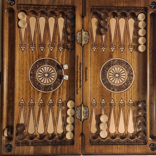 Backgammon Set Farvahar / Personalized / All Sizes / Full Set - Etsy