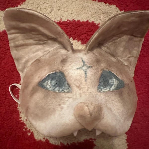 Rabbit Therian/quadrobist Mask !! :3 - Etsy