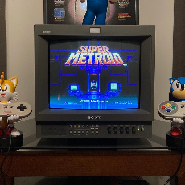 Sony PVM-14L5 14 Monitor Retro Gaming CRT 240p 480p 720p 1080i RGB - Etsy