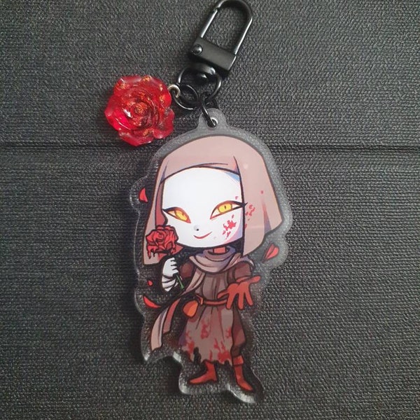 Dark Souls 3 Gwyndolin Clear or Glitter Epoxy Acrylic Keychain double ...