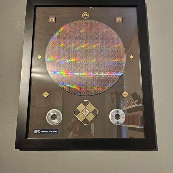 300mm 12 Inch Silicon Wafer Master Collection Framed Silicon Wafer With ...