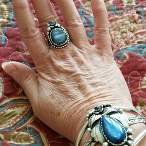 Bluebird Mine Azurite Malachite Ring Size 5 Artisan Handmade - Etsy