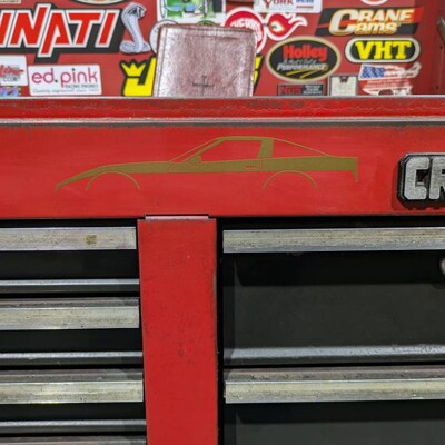 2x Lowered Car Silhouette Decal Stickers for Classic VW Beetle ...