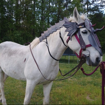 Dragon Scales Embossed Crinet Crest of Neck Foam Armor for Horses or ...