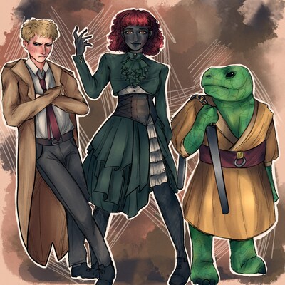 Dnd Character Party Commission, Character Art Commission , D&D Party ...