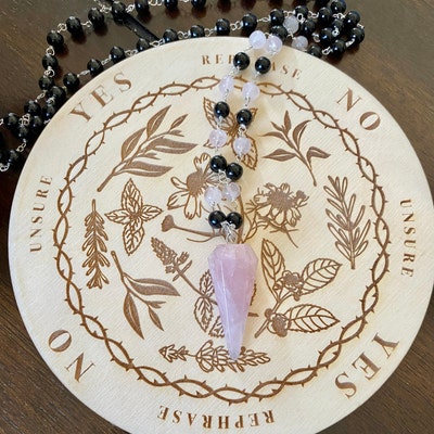 Pendulum Board Herbal Kit Nature Wooden Board Divination Witch Scrying ...