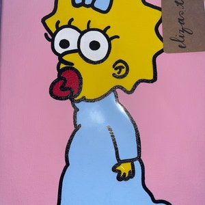 Patrick Seaweed Mustache Meme Aesthetic Painting 8x10 Handmade - Etsy