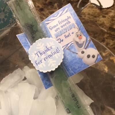 Olaf Party Treat, Frozen Birthday Party Favor, Olaf Popsicle Gift ...