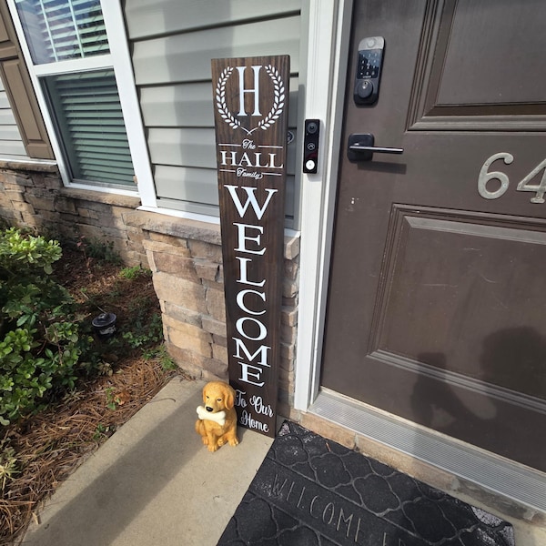 Hello Cursive Welcome Porch Sign, Summer Sign, Spring Sign, Modern ...