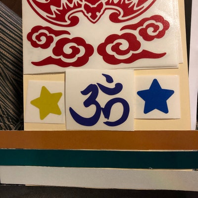 Om Symbol Reflective Decal, Ohm Motorcycle Helmet Reflector Sticker ...