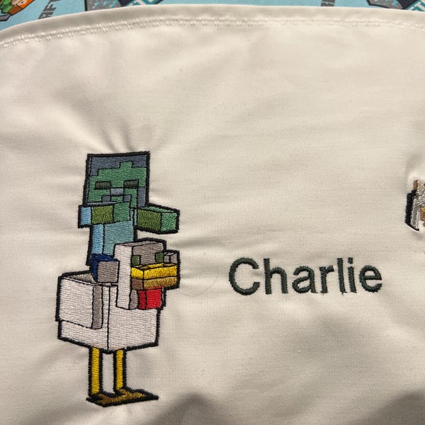 Gamer Alex Embroidery File Pixel Art Pattern, Video Game Character ...