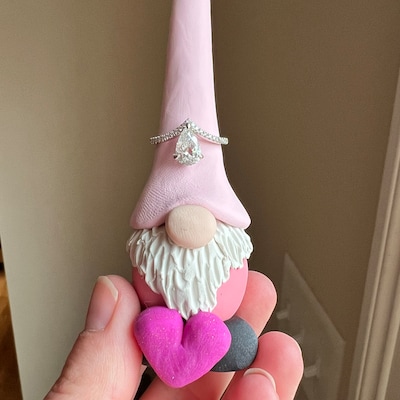 Valentines Gnome Ring Holder, Gnome Ring Cone, Ring Cone, Ring Holder ...