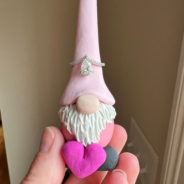 Valentines Gnome Ring Holder, Gnome Ring Cone, Ring Cone, Ring Holder ...