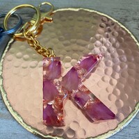 Real Flower Resin Keychain, Rose Petals Keychain, Handmade Custom Key ...