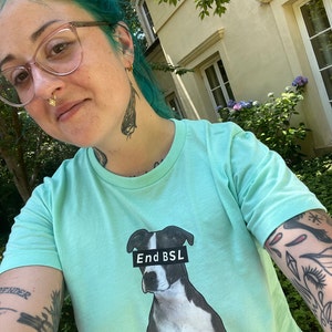 End BSL Embroidered Unisex T-shirt - Etsy