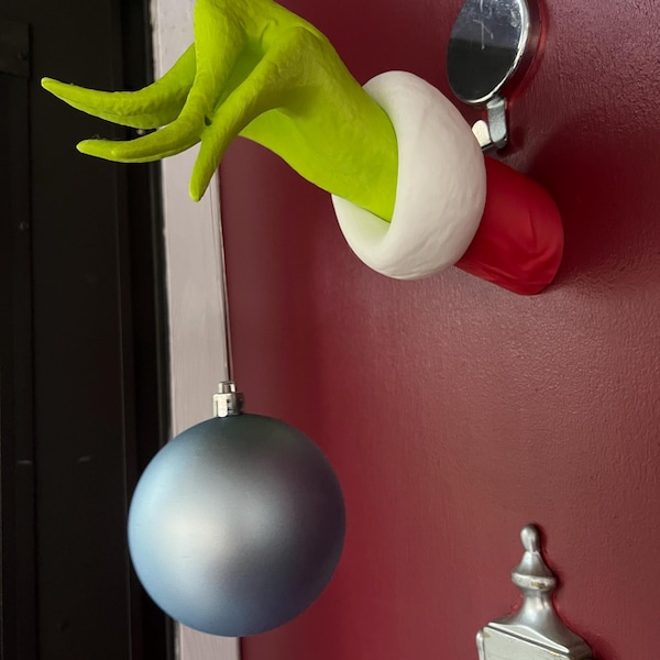 Grinch's Christmas Hand - Etsy