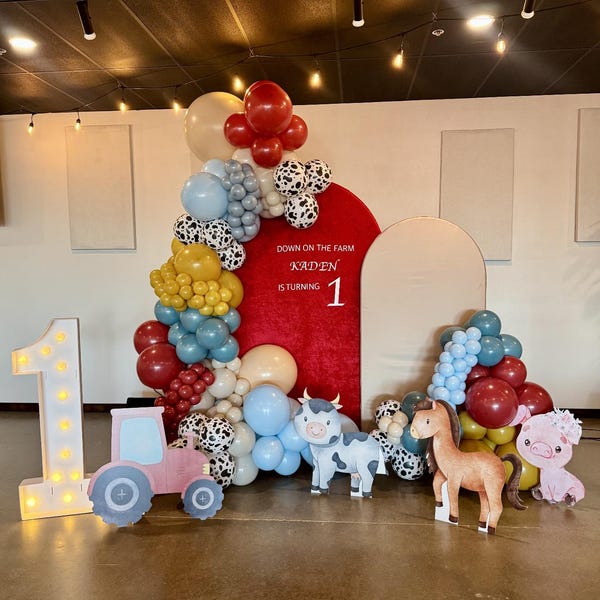 Farm Animals Cutouts Set, Ranch Animals Party, Barnyard Birthday Prop ...