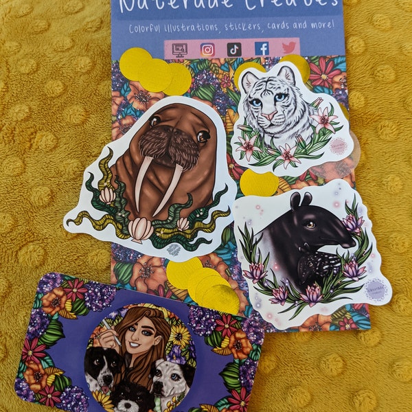 Walrus Sticker, Walrus Decal, Walrus Stickers Art by Naterade Creates ...