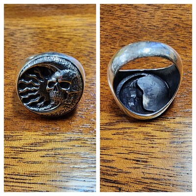 Sterling Silver Alien Guest Ring, Space Jewelry, Extraterrestrial Ring ...