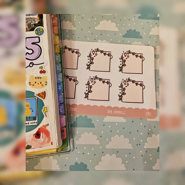 Reusable Sticker Book | 5x7 | Sticker Organisation | Planner Stickers ...