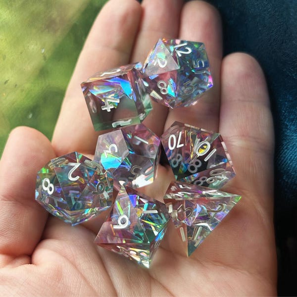 Milk Tea Boba Dice Kawaii Dice, Boba Dice, Handmade Resin Sharp Edge ...