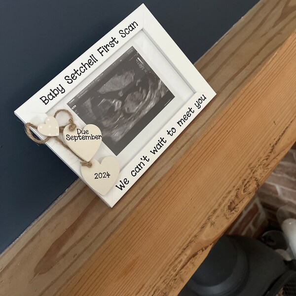 Personalised Baby First Scan Ultrasound Photo Frame New Parents ...
