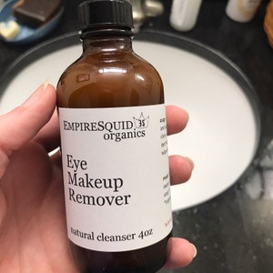 Organic Eye Makeup Remover - 4oz - All Natural Eye Make up Remover ...