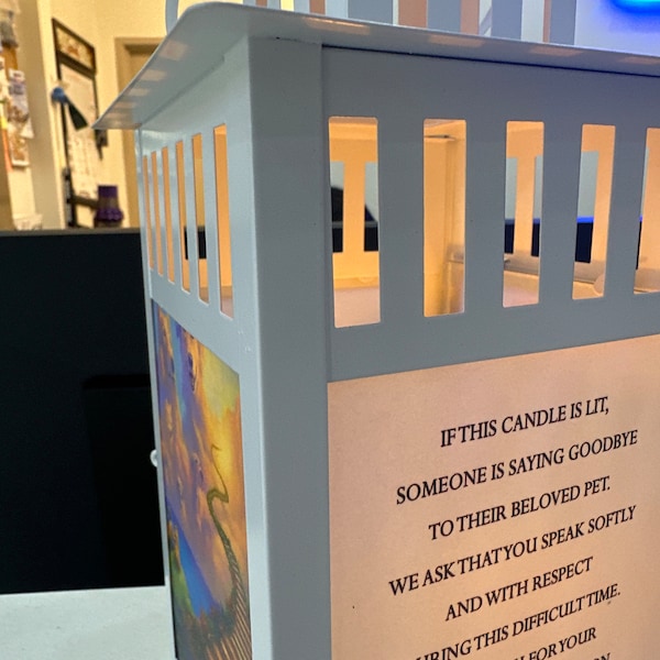 Compassion Candle for Vet Office, Loss of Dog Sympathy Gift, Euthanasia ...