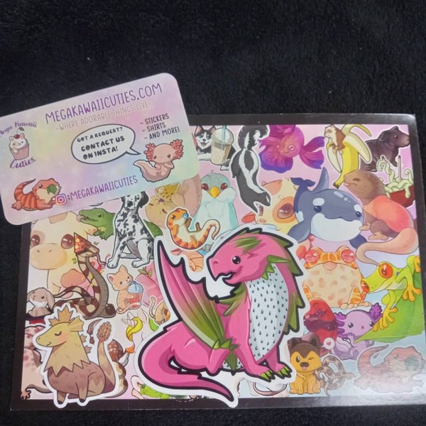 Dragon- Dragon Fruit Super Adorable Kawaii Dragon Friend-for Laptop ...