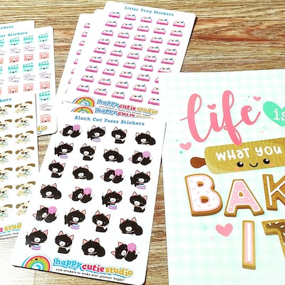 45 Litter Tray/poop/pet/cat/dog Planner Stickers - Etsy
